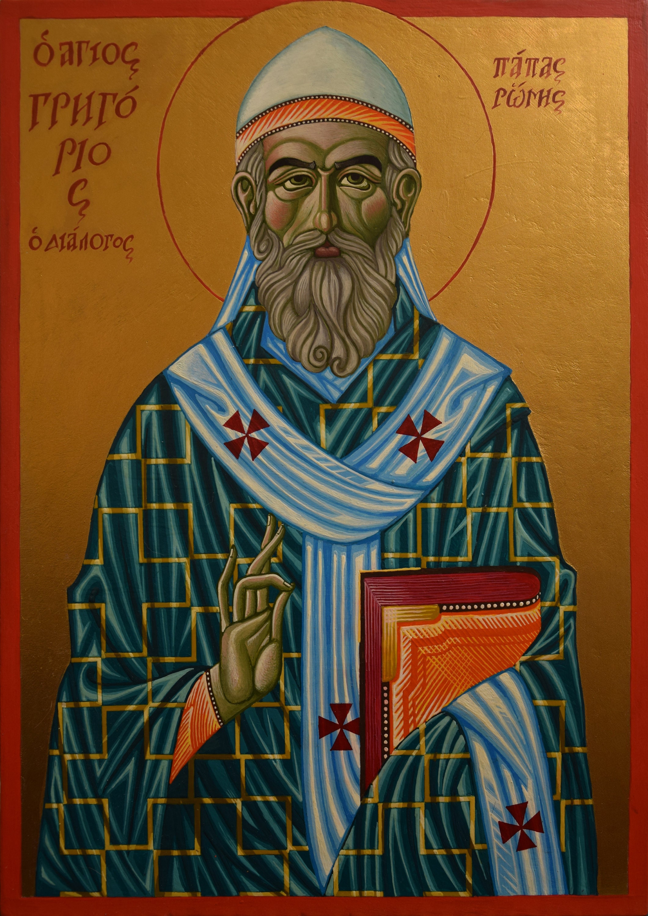 Icon of Saint Gregory the Great Pope of Rome - Etsy