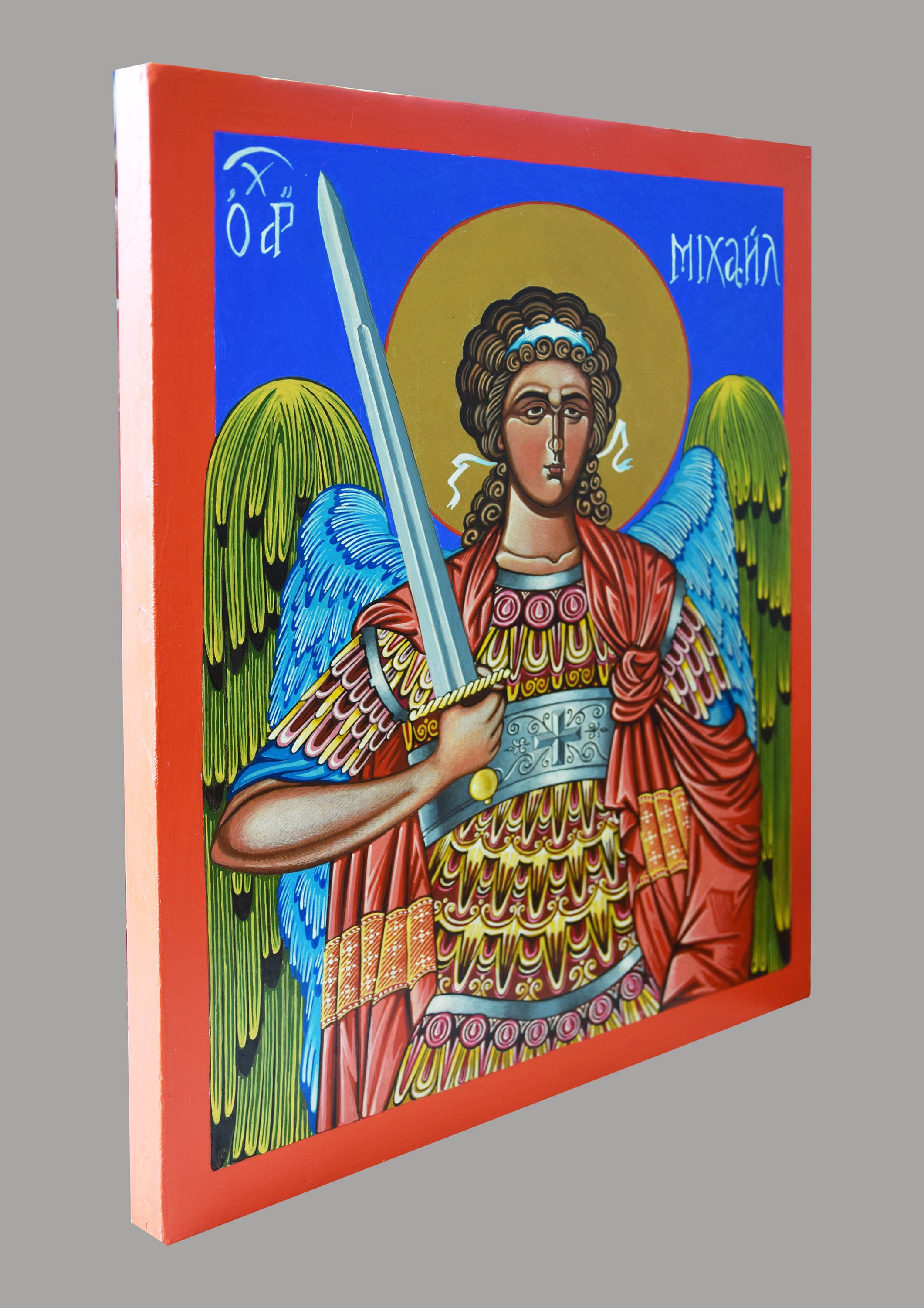 Icon of Saint Michael Archangel / Ikona Świętego Michała - Etsy