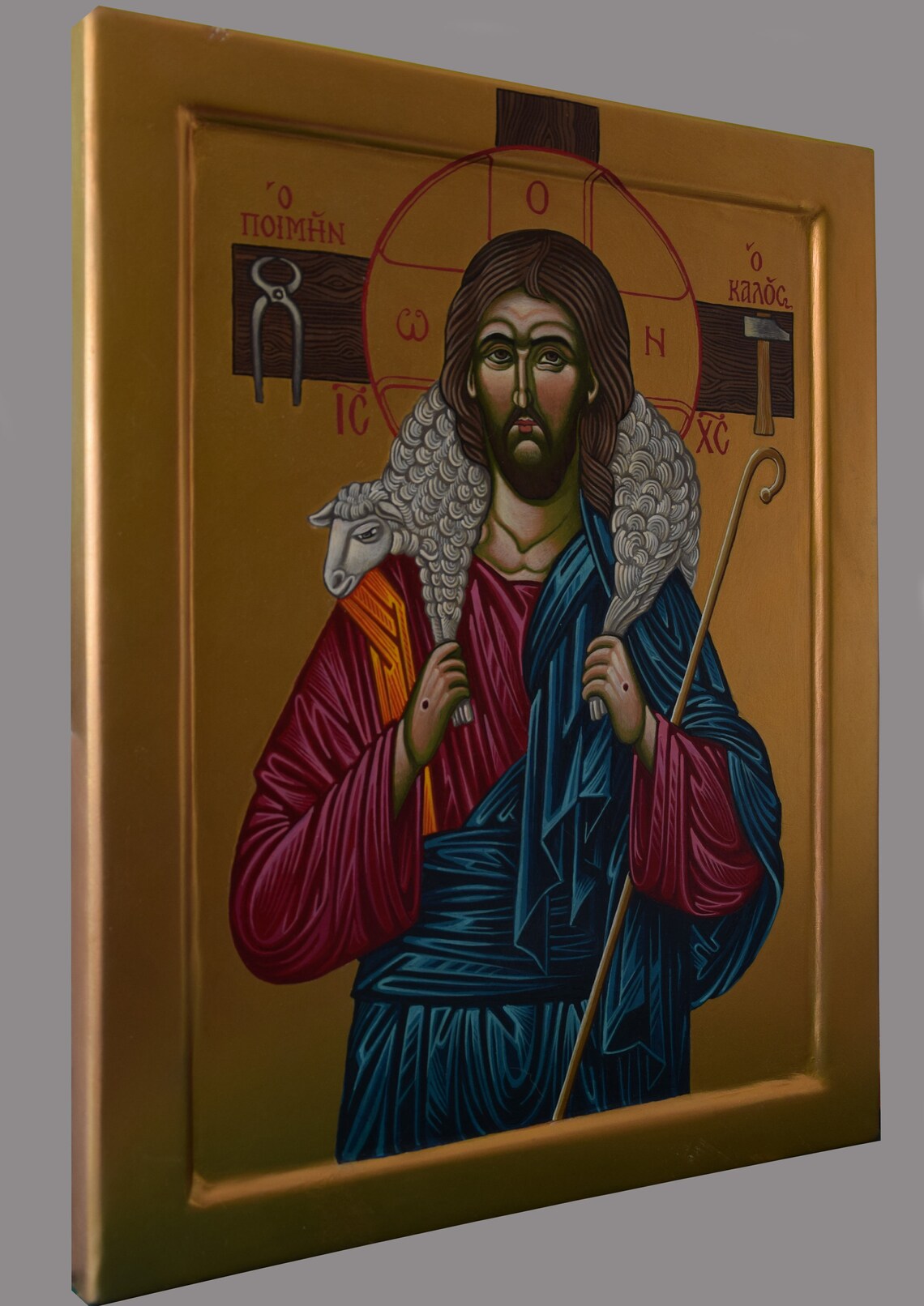Icon of Jesus Christ the Good Shepherd / Icon of Jesus Christ the Good ...