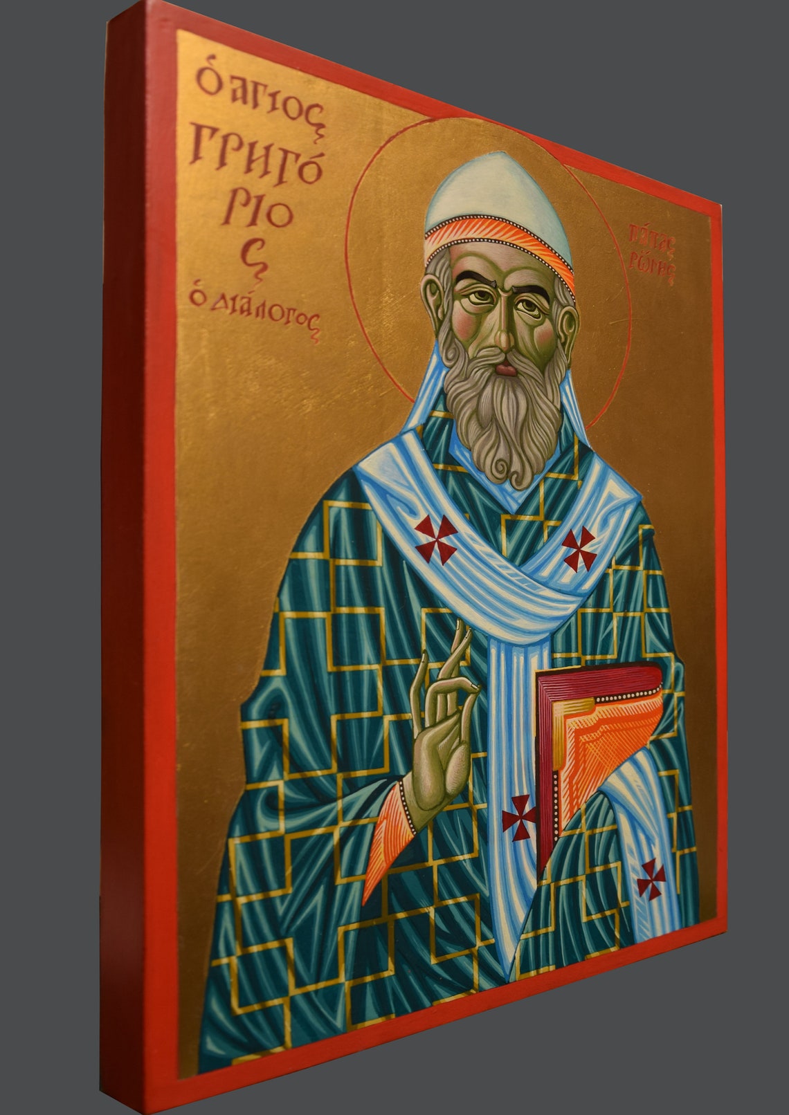 Icon of Saint Gregory the Great Pope of Rome - Etsy