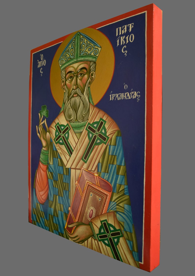 Saint Patrick Icon (TO ORDER) - Etsy