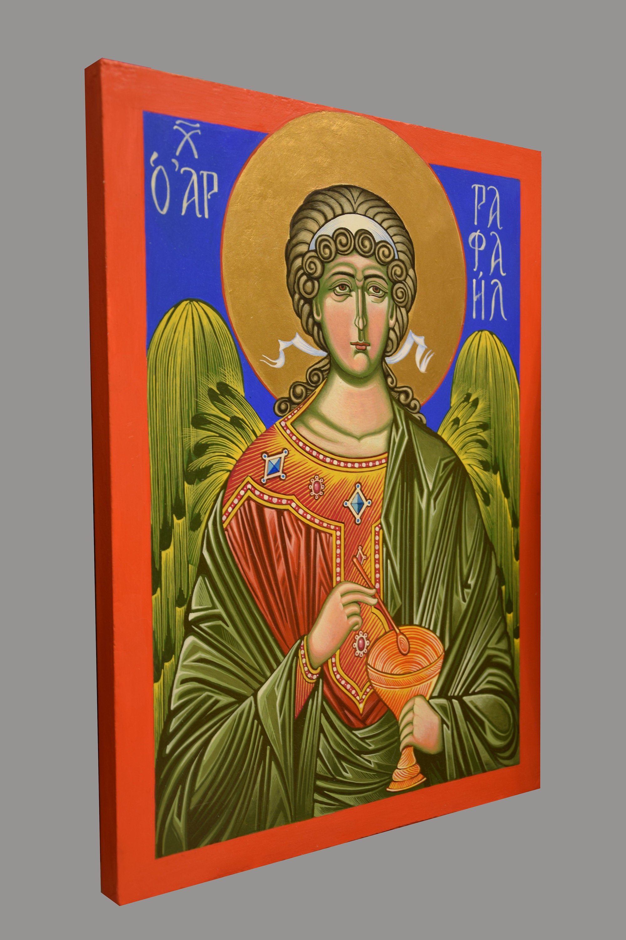 Icon of St. Raphael Archangel (TO ORDER) - Etsy