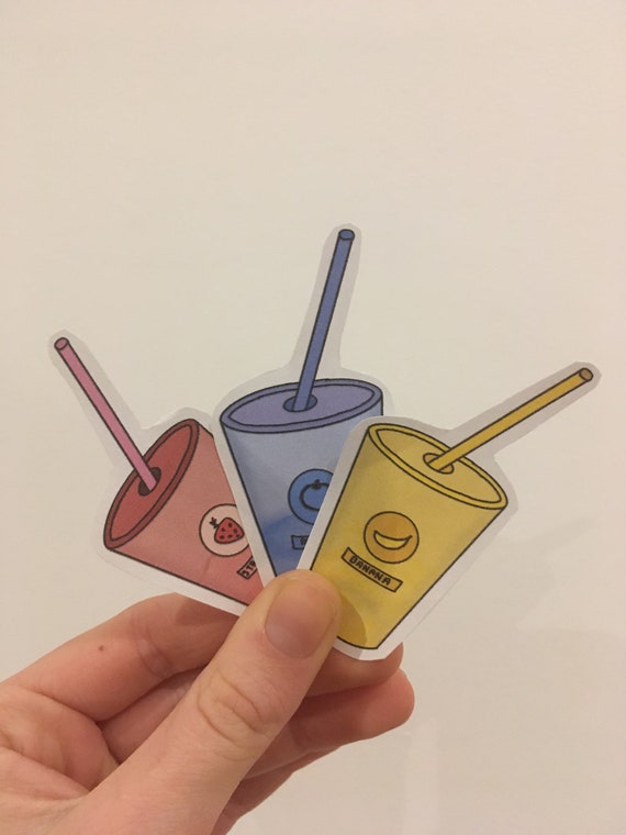 Milkshake Stickers Handmade With Love Stickers | Etsy