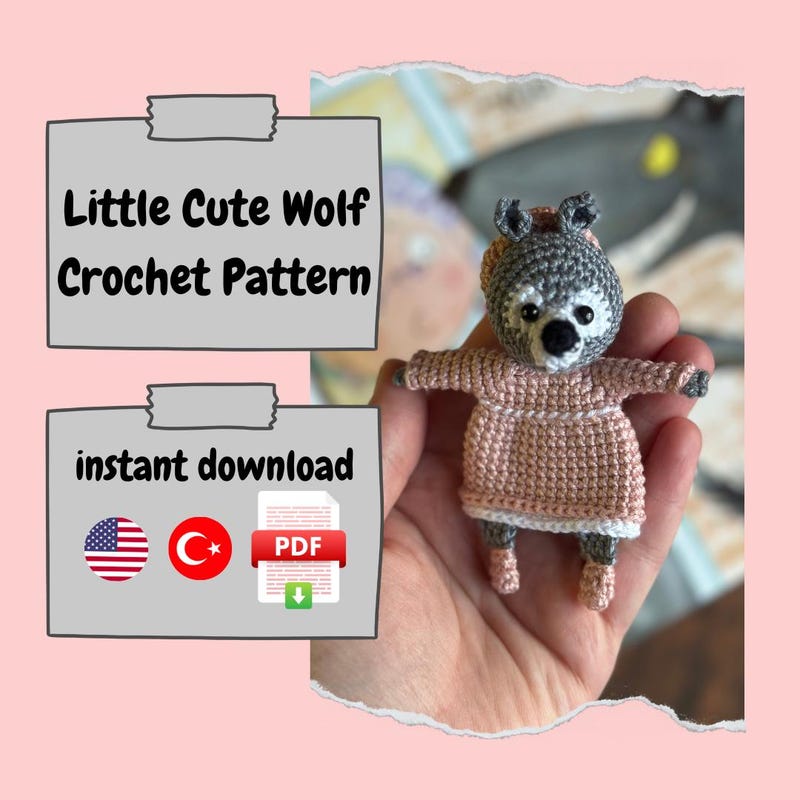 Wolf Finger Puppet - Etsy