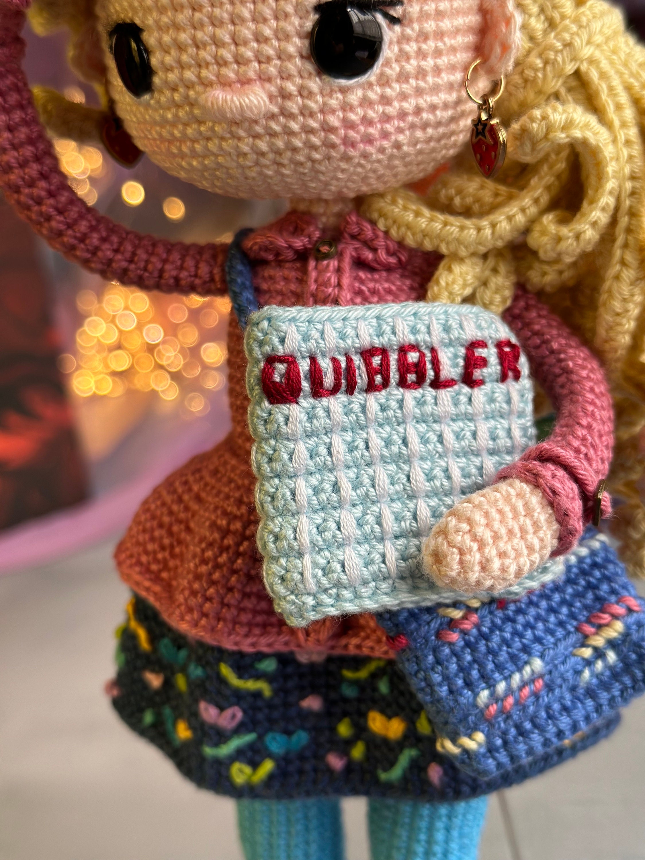 Amigurumi Witch Crochet Pattern, Blonde Hair Girl, Handmade Toy Making ...