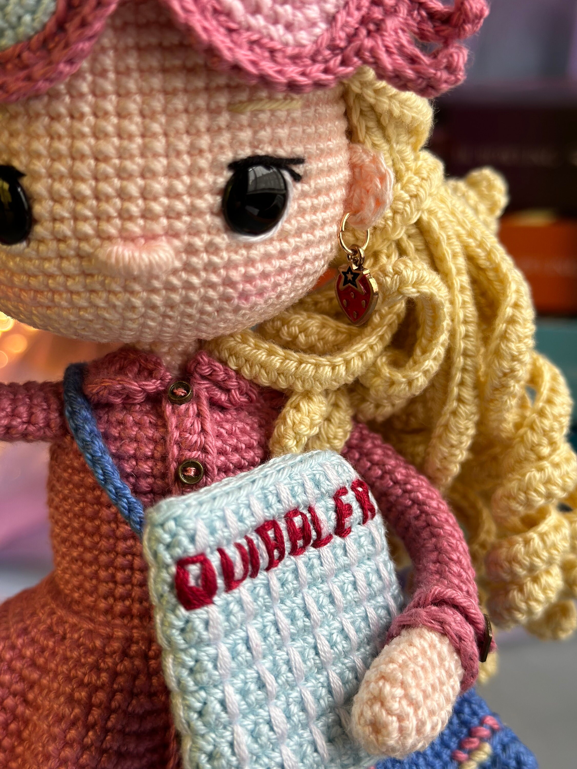 Amigurumi Witch Crochet Pattern, Blonde Hair Girl, Handmade Toy Making ...