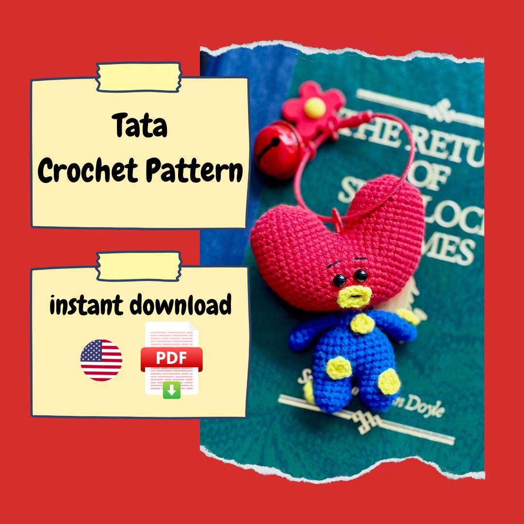 Tata Crochet Pattern, BTS Amigurumi Pattern, BT21 Handmade Toy Making ...