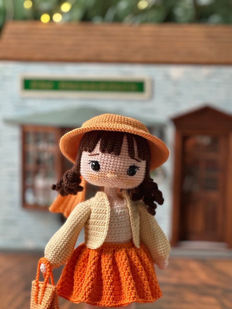 Haley Crochet Pattern, Orange Girl Amigurumi Pattern, Handmade Toy ...