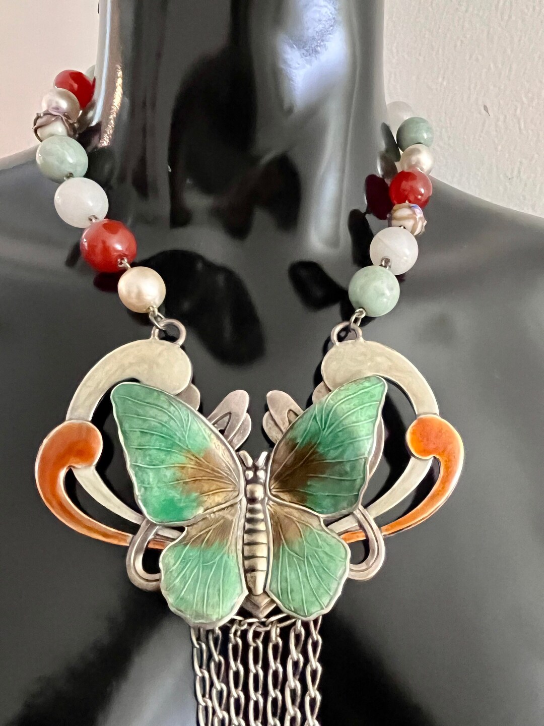 Babylone Paris Art Deco Opera Necklace - Etsy