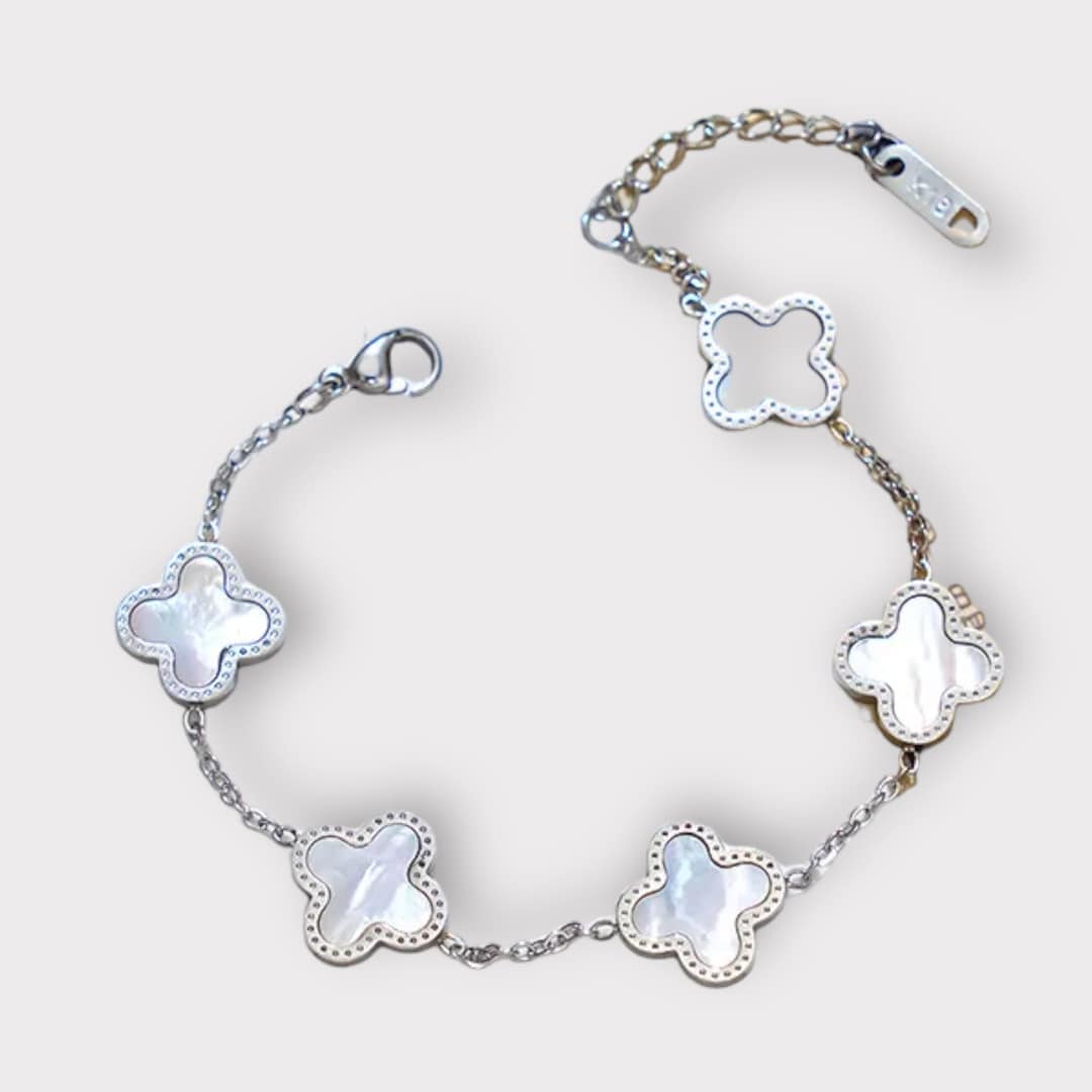 Four Leaf Clover Stainless Steel Braceletclover Braceletgift for ...