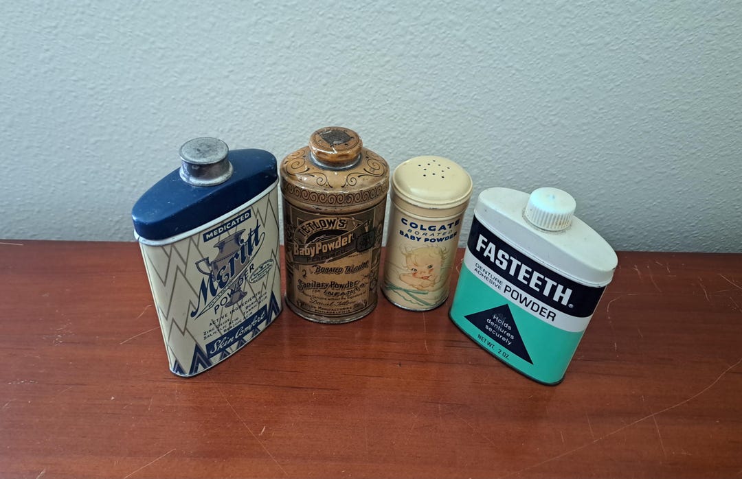 Vintage Powder Tin Collection: 1930s-70s Pharmaceutical Advertising - Etsy
