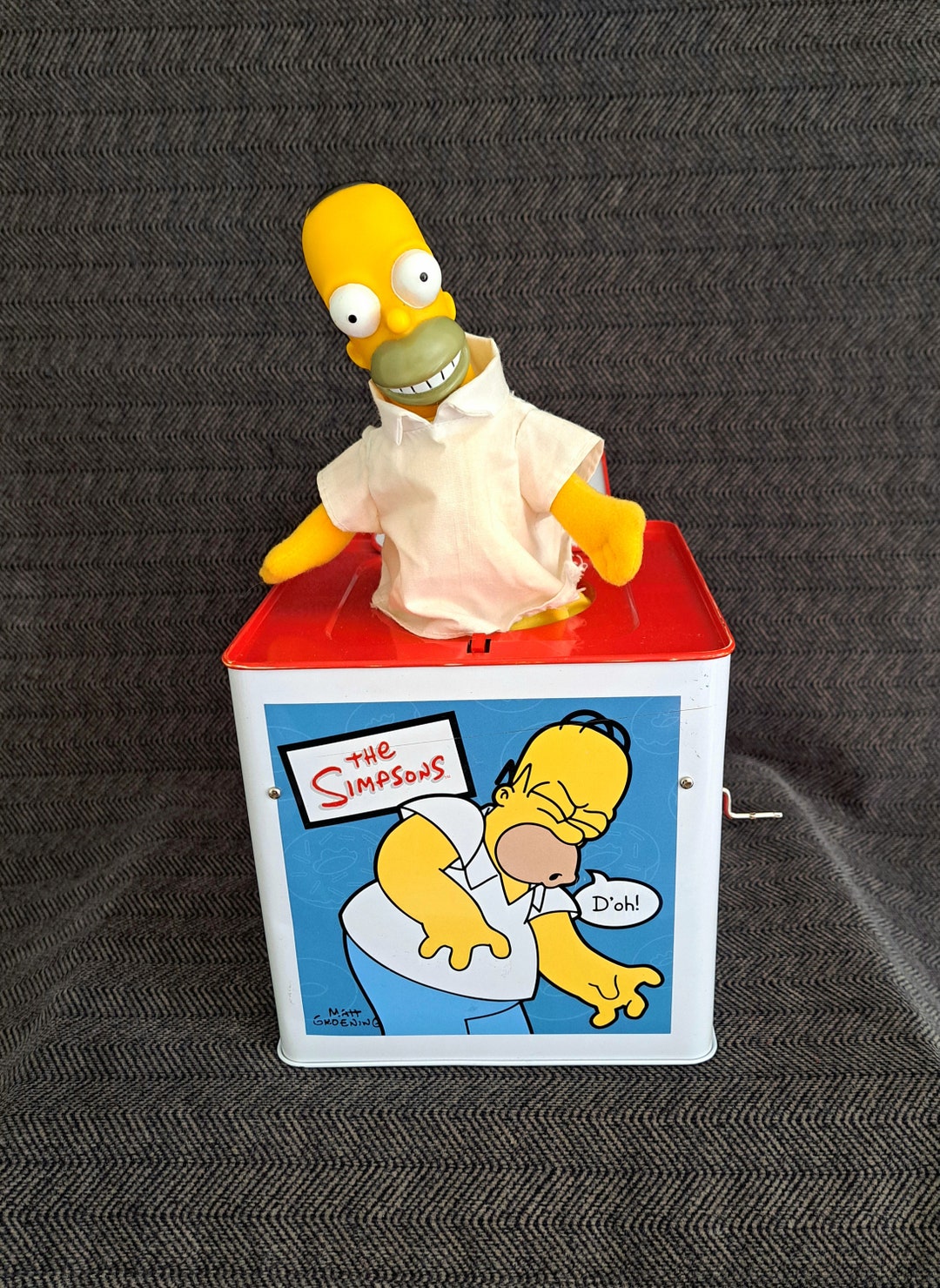 Vintage Homer Simpson Jack-in-the-box, Working Classic, "the Simpsons ...