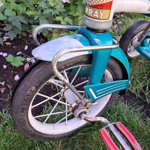 Original 1959 Murray Tricycle, Turquoise/white Frame, White/red Troxel ...