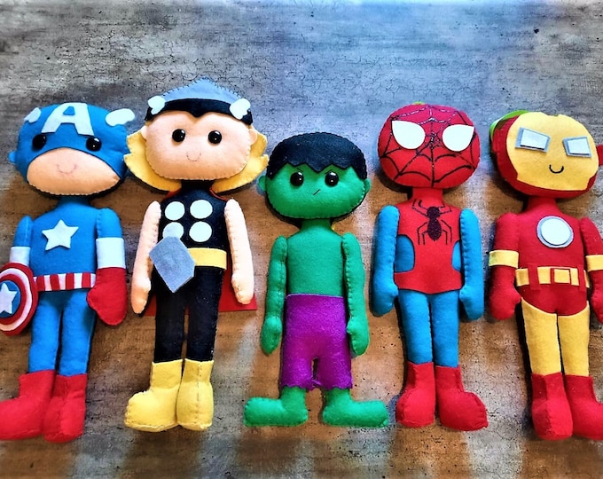 Avengers Super Heroes Plush 12 - Etsy