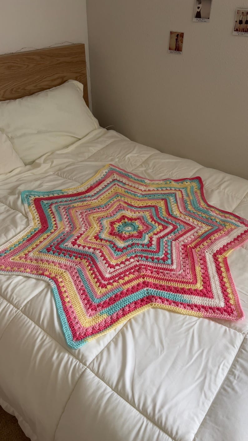 Crochet Star Blanket - Etsy