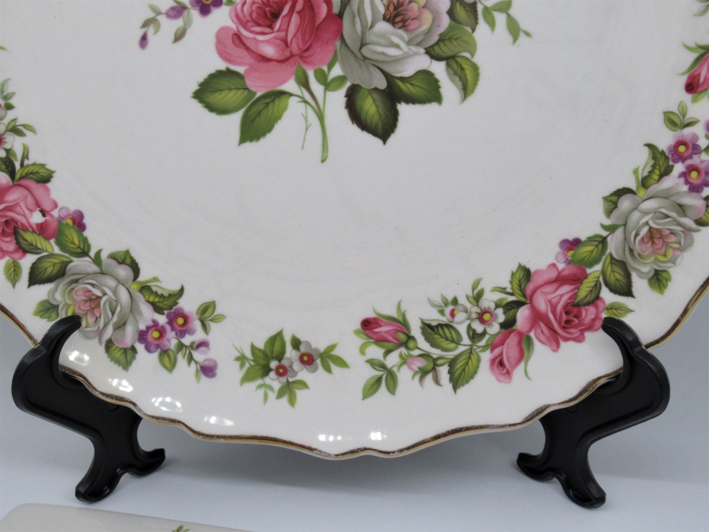 Vintage Old Foley Cake Plate & Server James Kent England Fine China. - Etsy