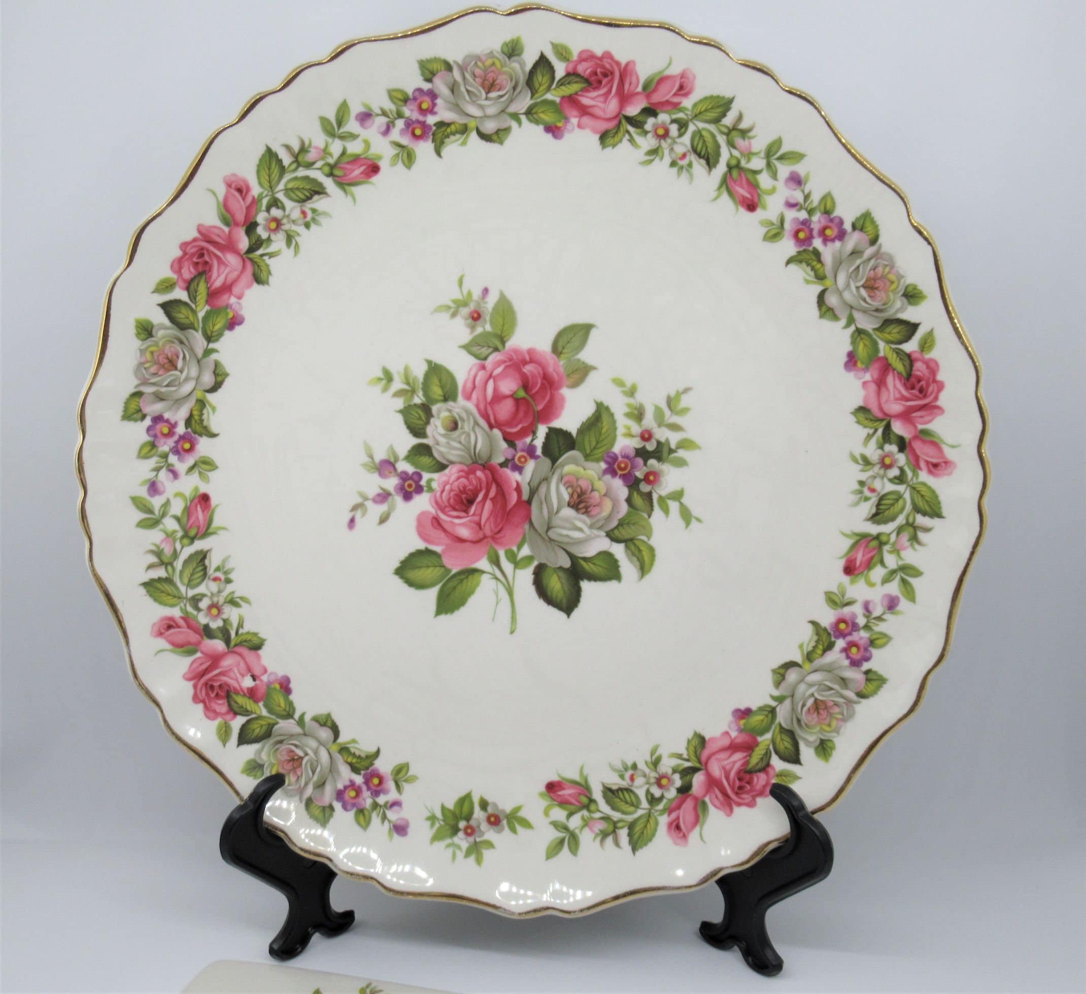 Vintage Old Foley Cake Plate & Server James Kent England Fine China. - Etsy