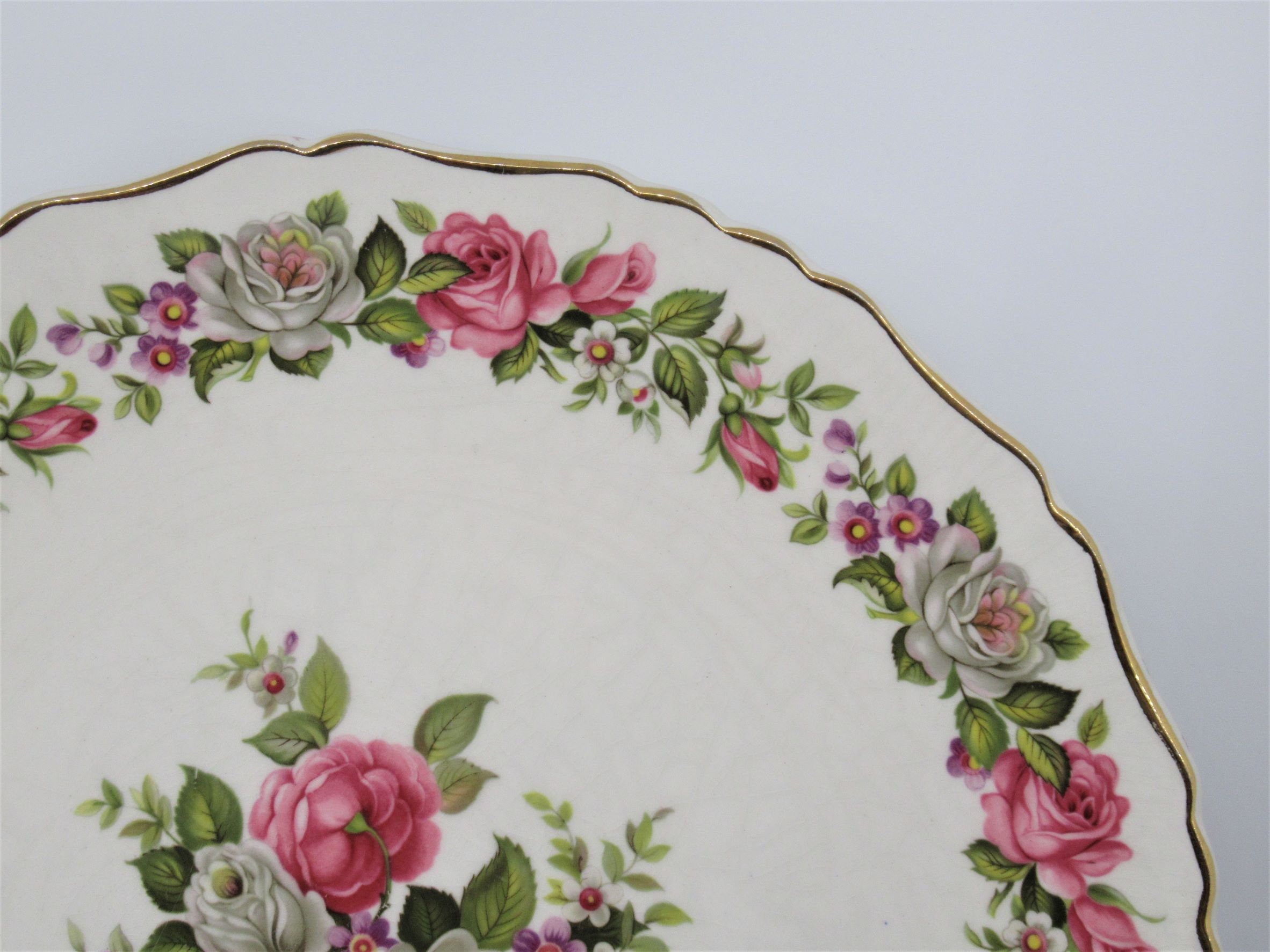 Vintage Old Foley Cake Plate & Server James Kent England Fine China. - Etsy