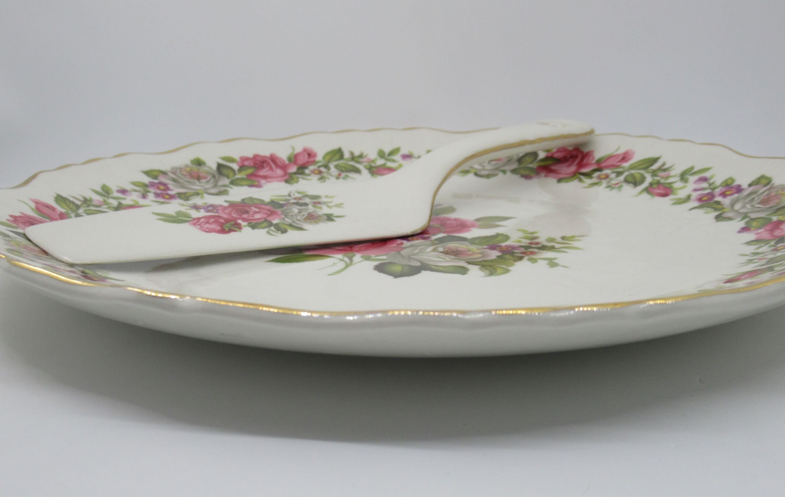 Vintage Old Foley Cake Plate & Server James Kent England Fine China. - Etsy
