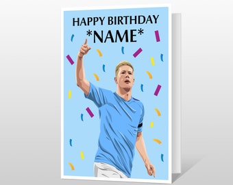 Manchester City Birthday Card - Etsy UK