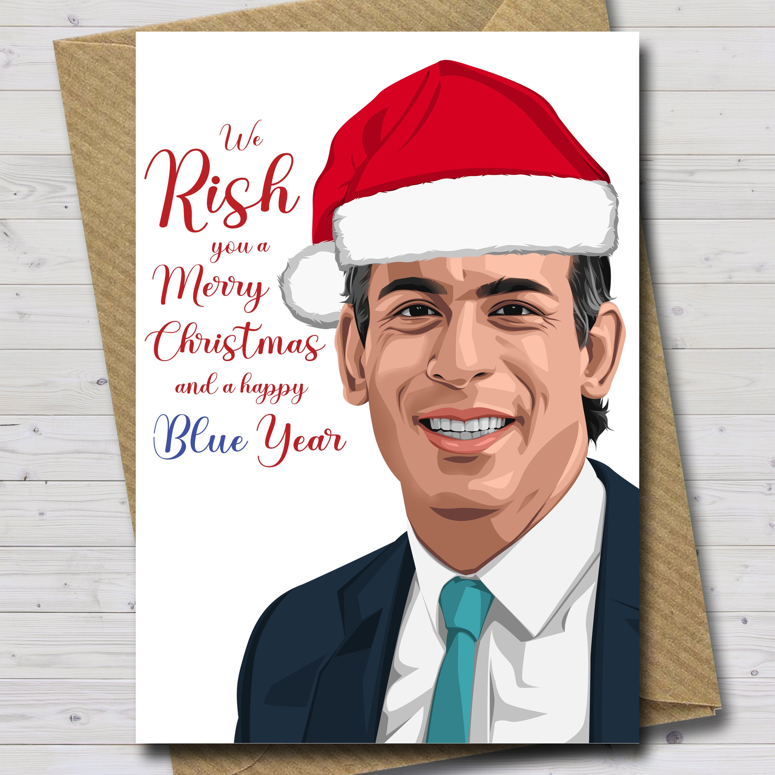 Funny Rishi Sunak Christmas Card Politics Funny Christmas - Etsy UK