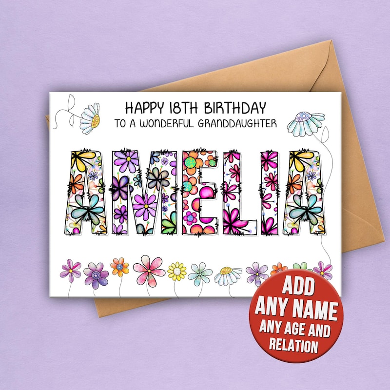 Word Art Custom Card - Etsy UK