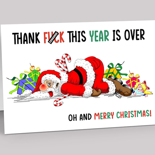Rude Christmas Cards - Etsy UK