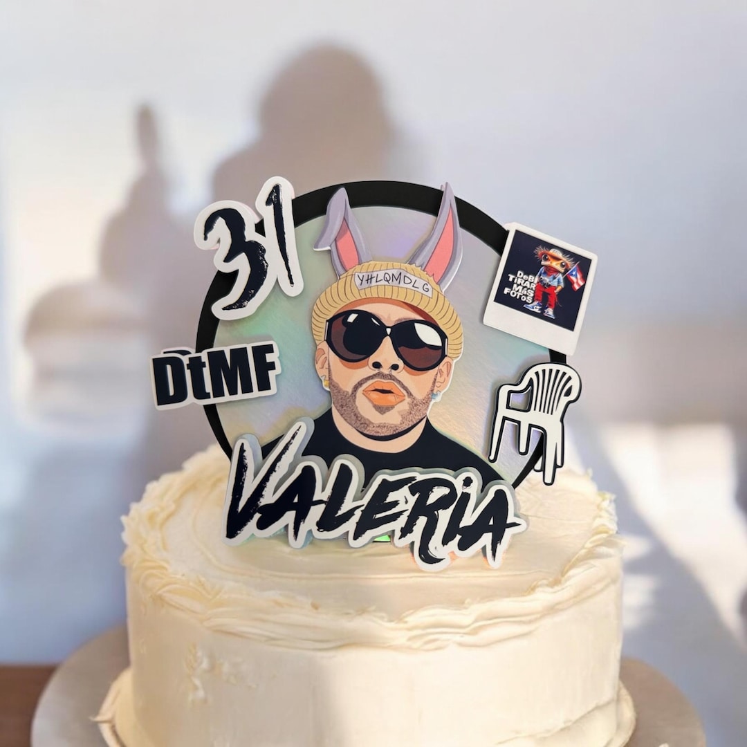 Dtmf Cake Topper, B Bunny Inspired Cake Topper Debi Tirar Mas Fotos ...