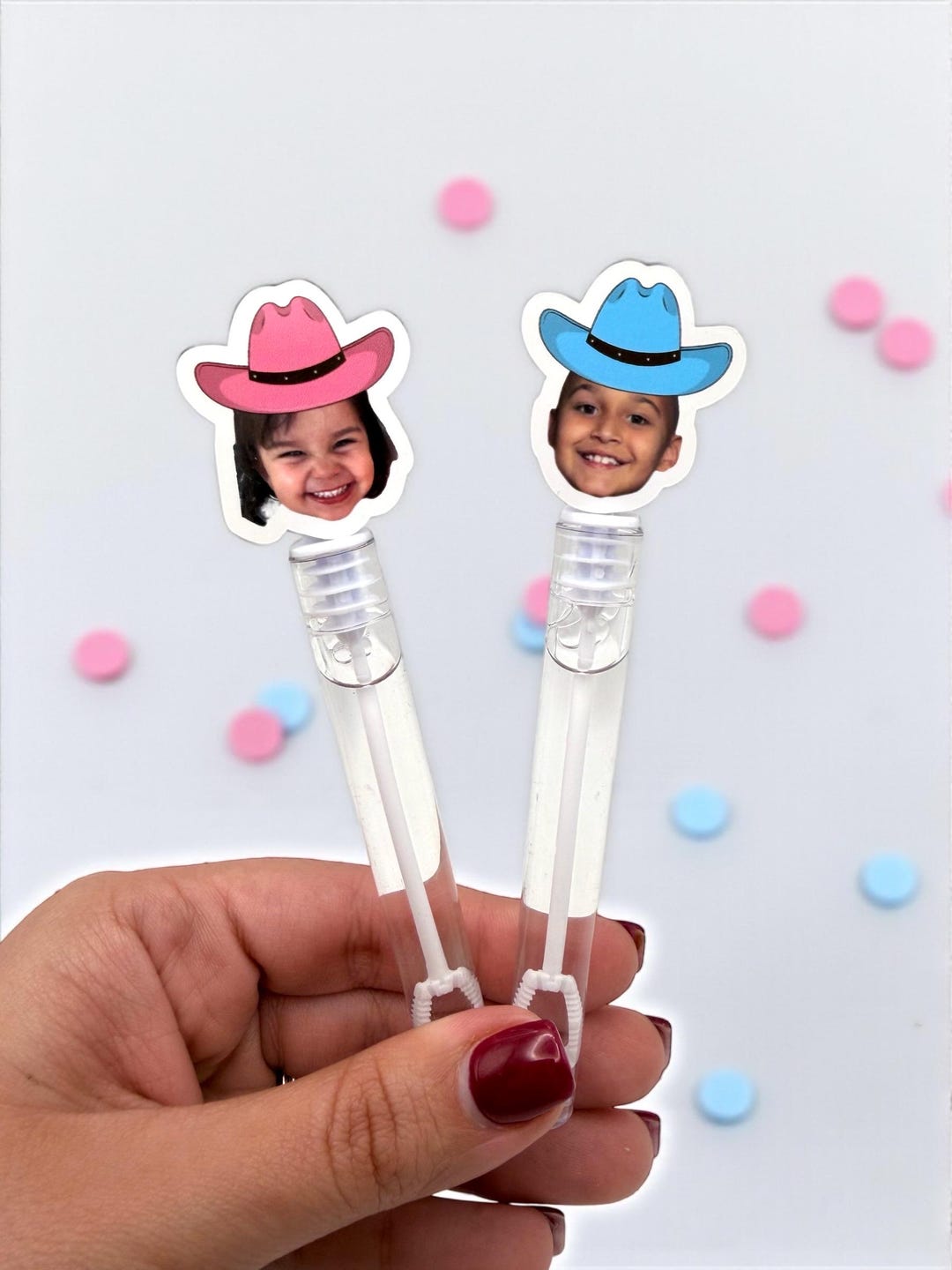 Cowboy or Cowgirl Gender Reveal Bubbles: Boots or Bows Party Favors ...