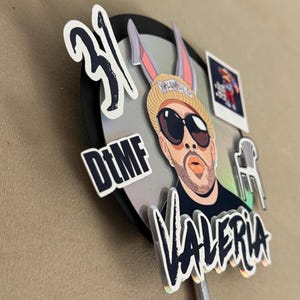 Dtmf Cake Topper, B Bunny Inspired Cake Topper Debi Tirar Mas Fotos ...