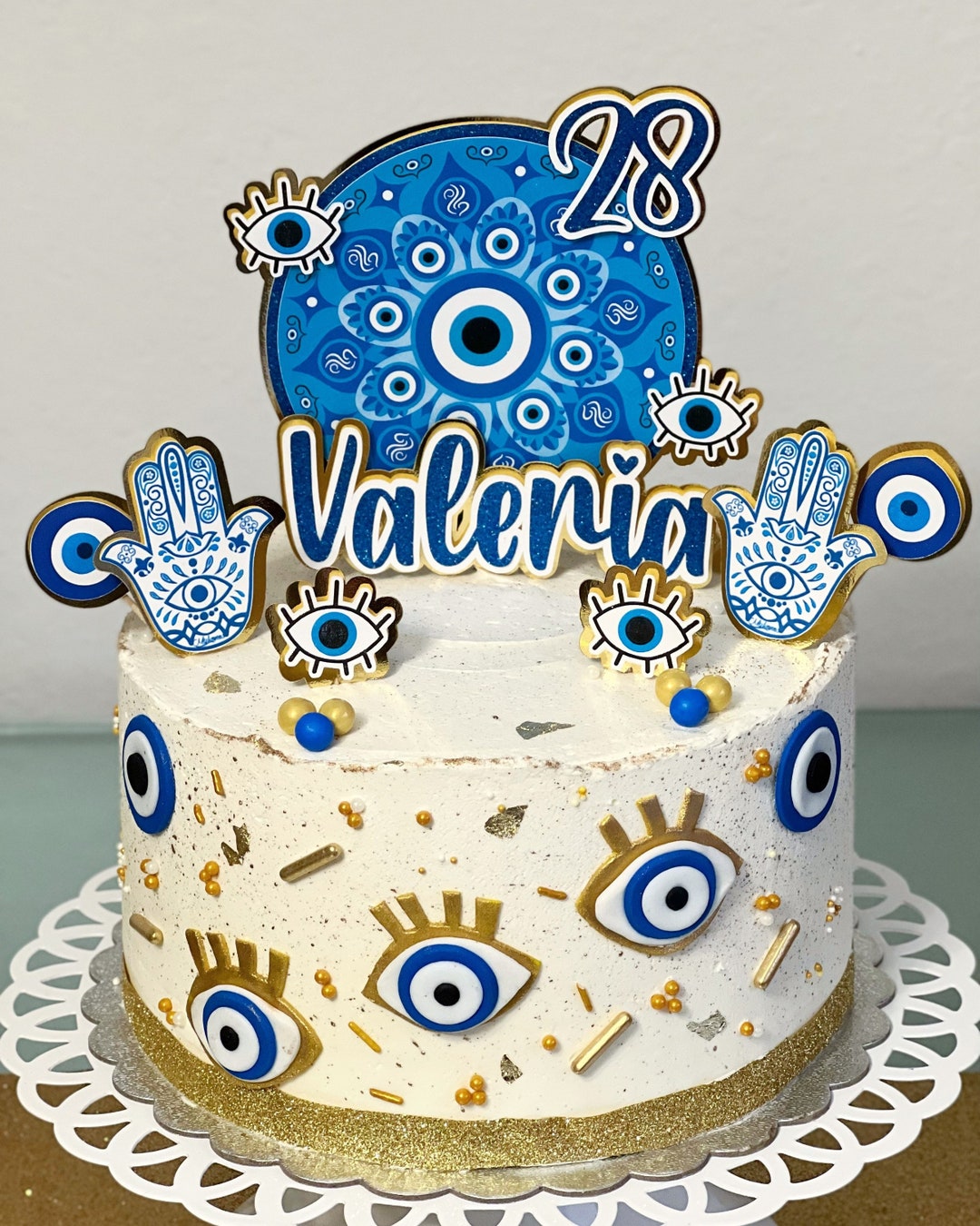 Evil Eye Cake Topper Set, Evil Eye Party, Turk Eye Birthday Party, Evil Eye Birthday Party, Evil ...