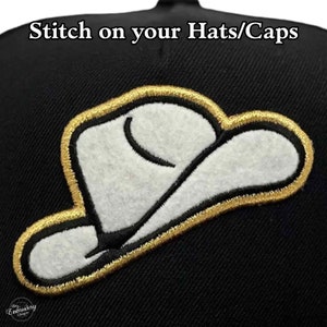Cowboy Hat Embroidery Machine Design File for Hats, Embroidery Designs ...