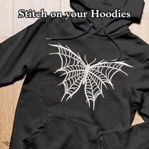 Gothic Web Butterfly Machine Embroidery Designs File for Jackets ...