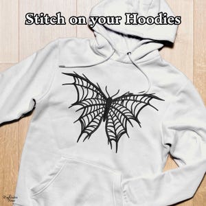 Gothic Web Butterfly Machine Embroidery Designs File for Jackets ...