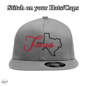Texas State Embroidery Machine Design File for Hats, Trendy Embroidery ...
