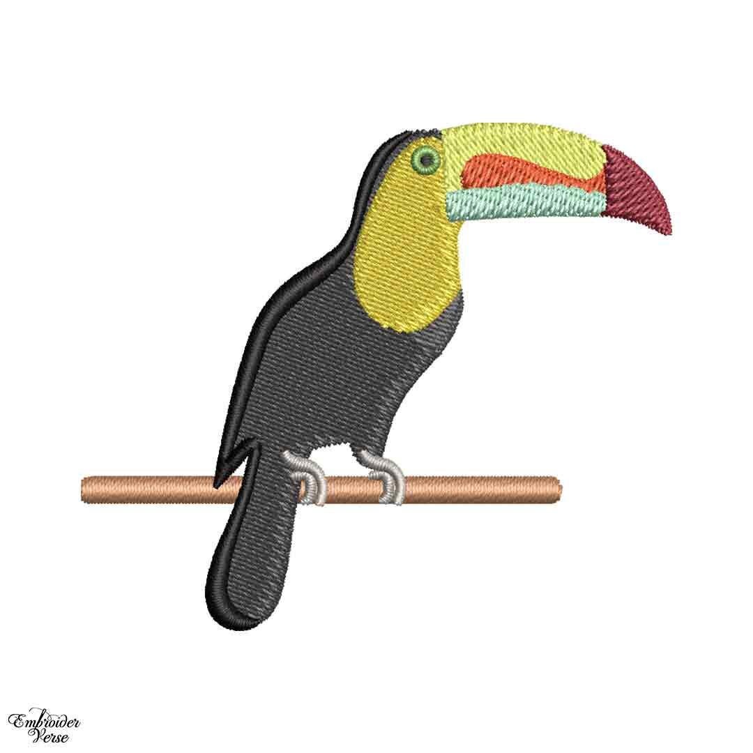 Toucan Bird Embroidery Design File for Hats, Embroidery Designs Trendy ...