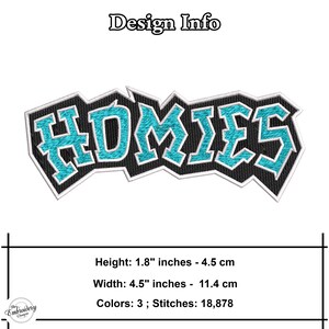 Homies Embroidery Machine Design File for Hat, Embroidery Designs ...