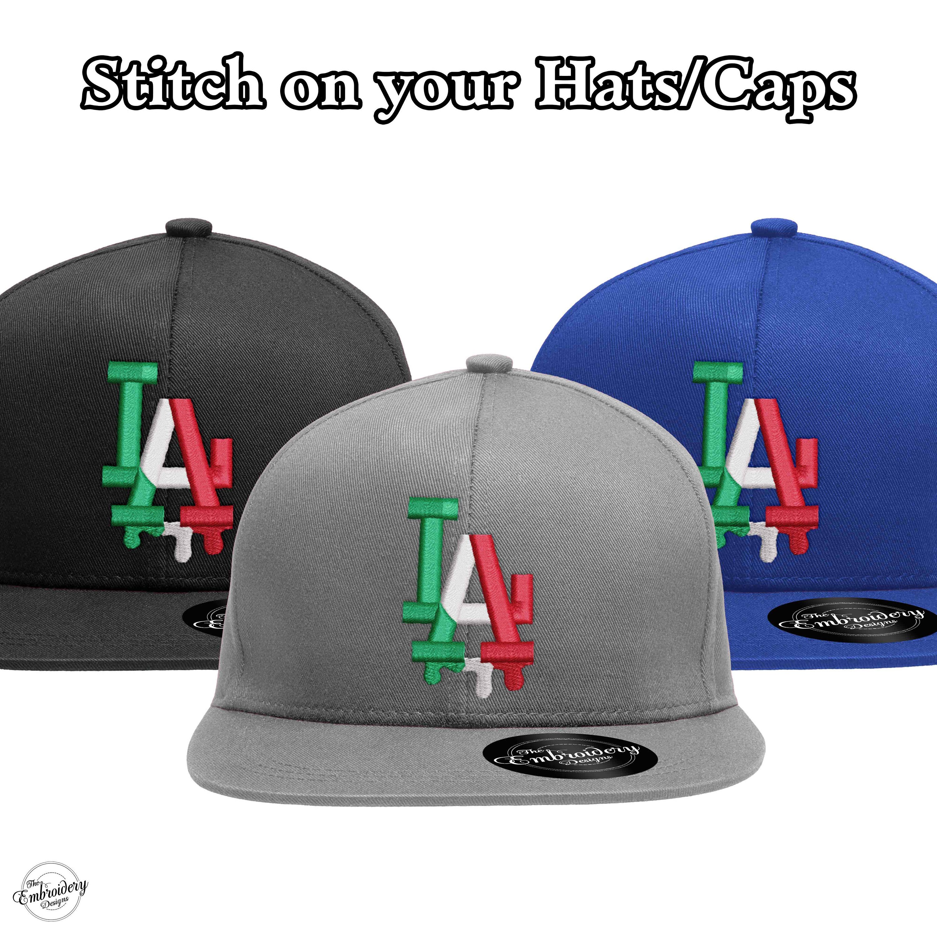 Los Angeles Mexican 3D Puff Raised Embroidery Machine Design File for ...