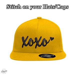 Xoxo Raised 3D Puff Machine Embroidery Design File for Hat, Embroidery ...