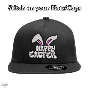 Happy Easter Bunny Embroidery Machine Design File for Hats, Easter ...