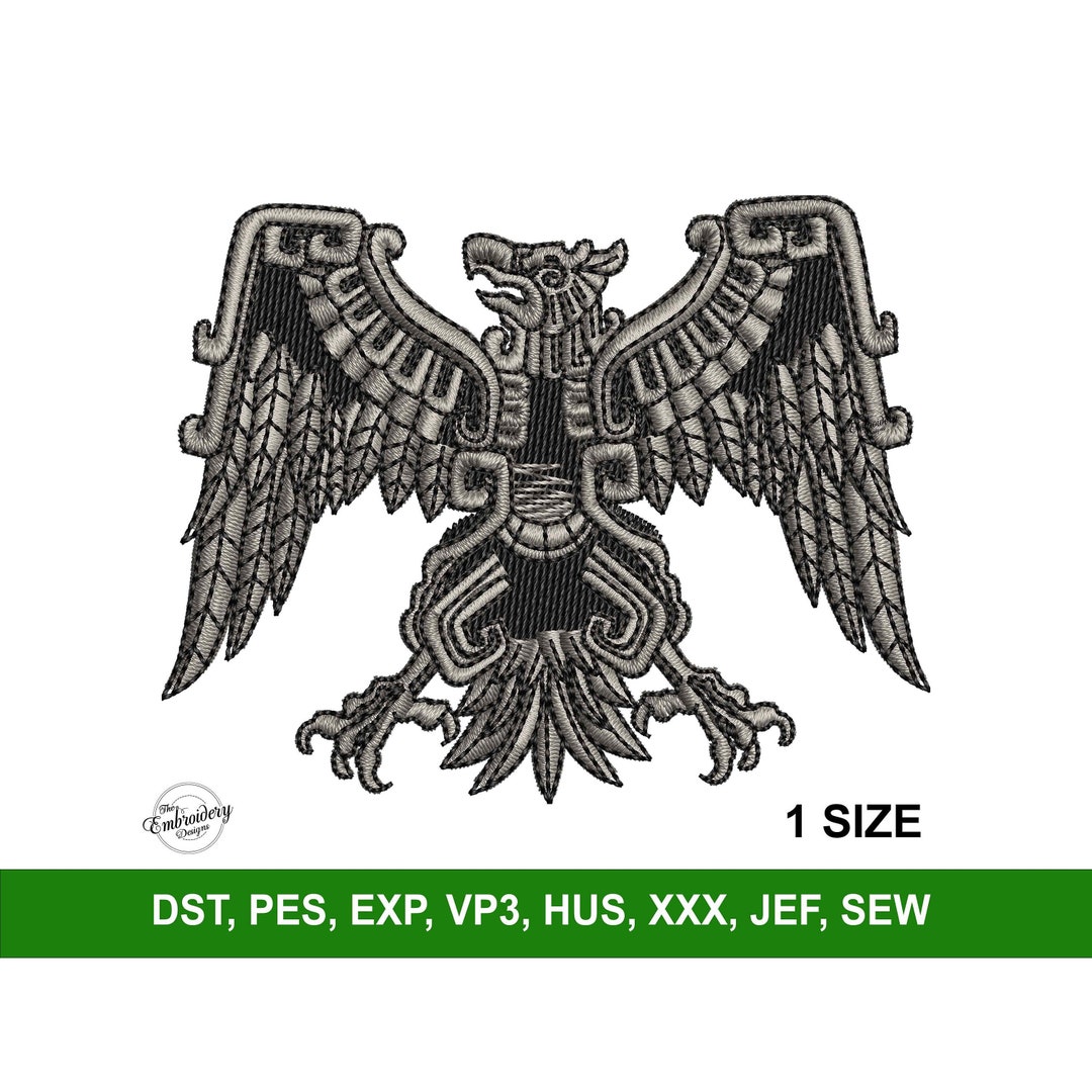 Aguila Azteca Embroidery Machine Design for Hats, Aztec Bird Gorra ...