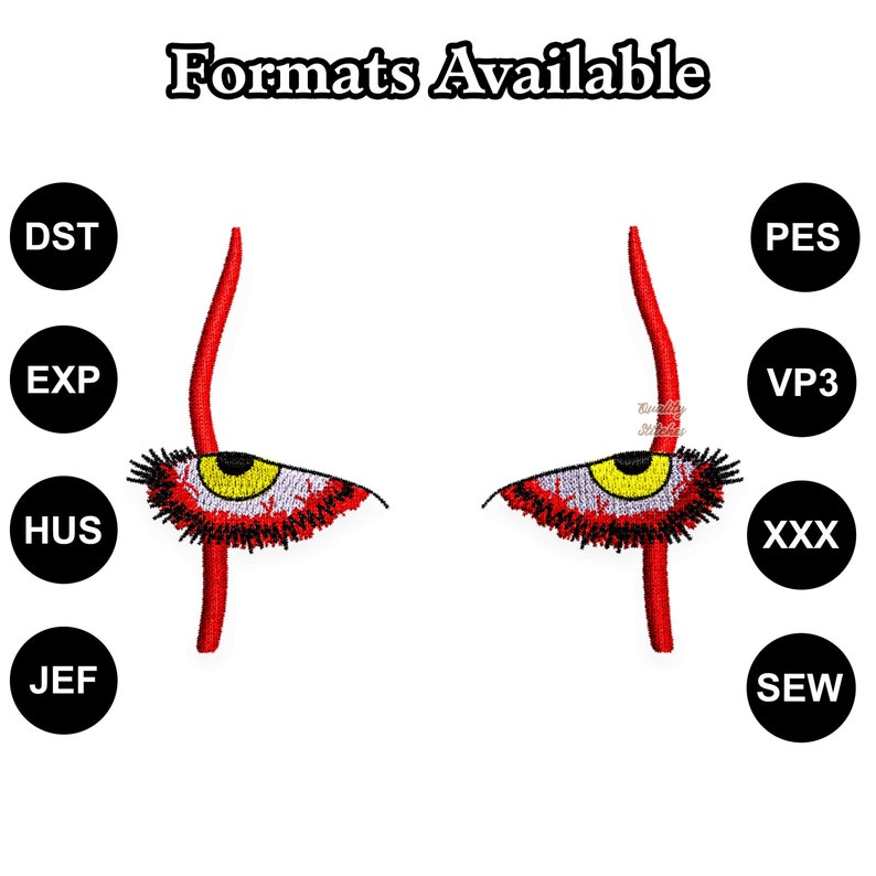 Clown Bloody Eyes Machine Embroidery Design for Caps - Etsy