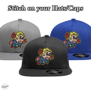 Superhero Cartoon Embroidery Design File for Hats, Embroidery Designs ...
