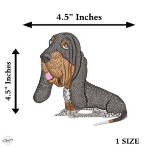 Basset Hound Machine Embroidery Design File, Trendy Embroidery Design ...