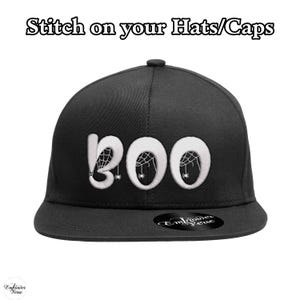 Boo Spider 3D Puff Machine Embroidery Designs File for Hats, Trendy ...