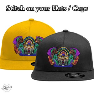Aztec Mayan Abstracts Machine Embroidery Design File for Hats ...