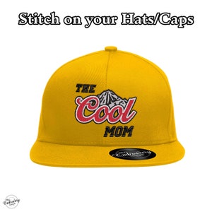 The Cool Mom Embroidery Machine Design File for Hats, Embroidery ...