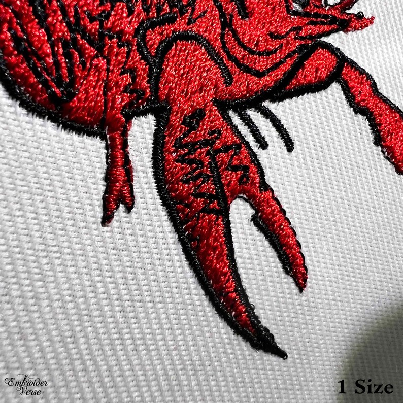 Crawfish Embroidery Machine Design File for Hats, Trendy Embroidery ...