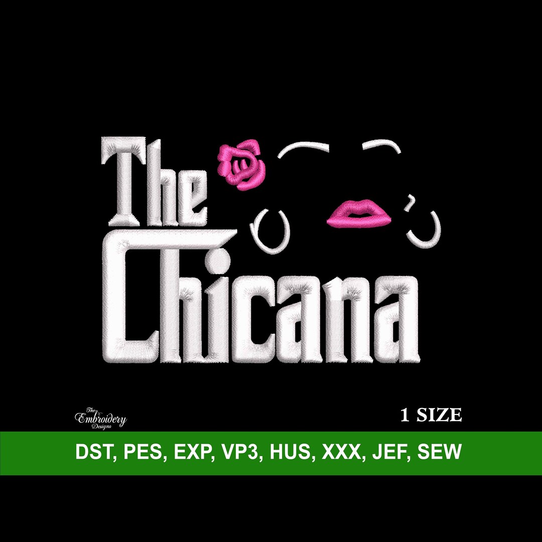The Chicana Embroidery Machine Design File for Hats & Beanies, Trendy ...