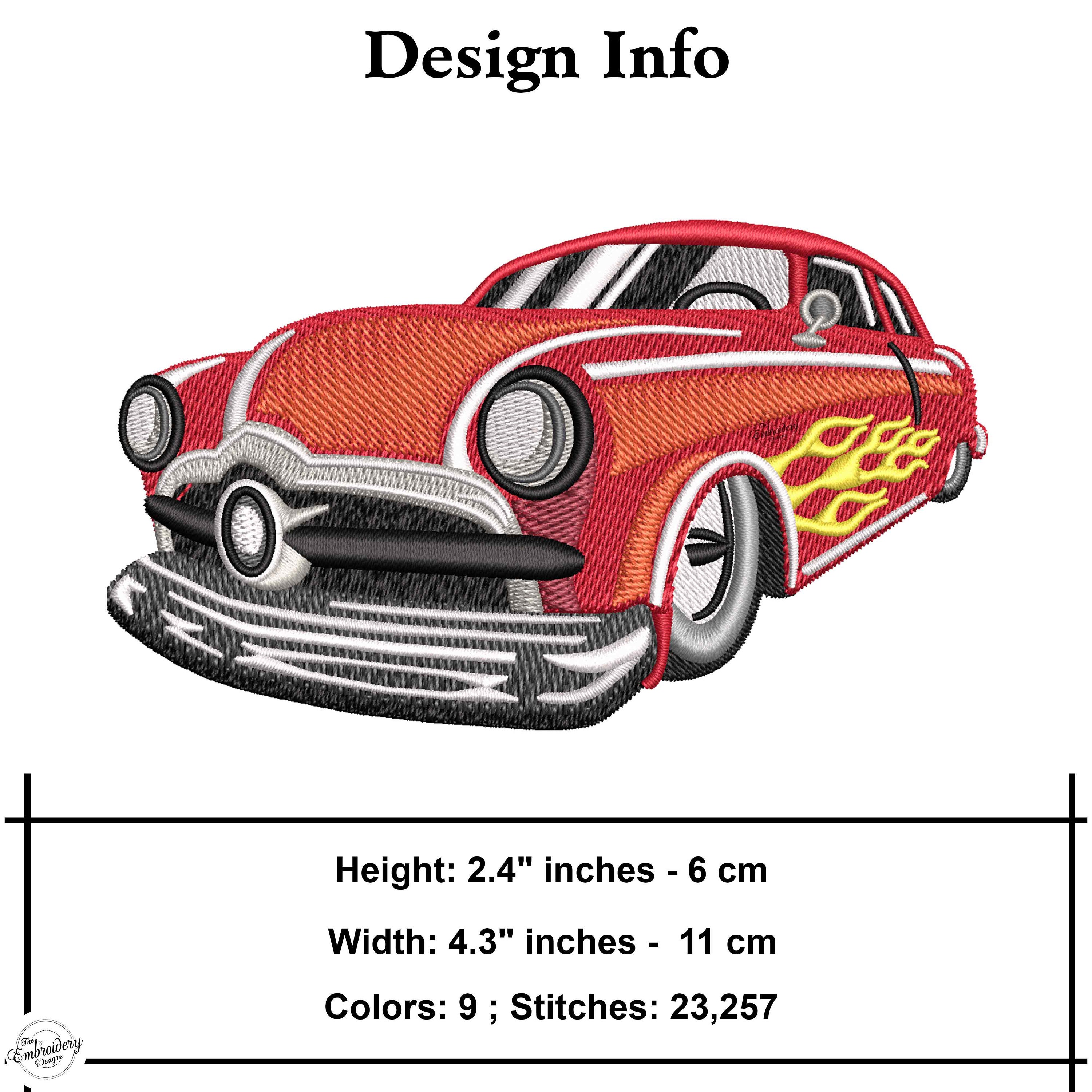Classic Shoebox Machine Embroidery Design File for Hats, Trendy ...